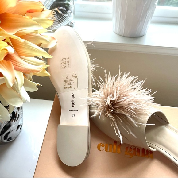 cult gaia | Shoes | Cult Gaia Ray Ostrich Feather Mule | Poshmark